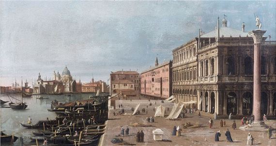 Bernardo Bellotto | Venice, Quai Schiavoni, view of the Punta della ...