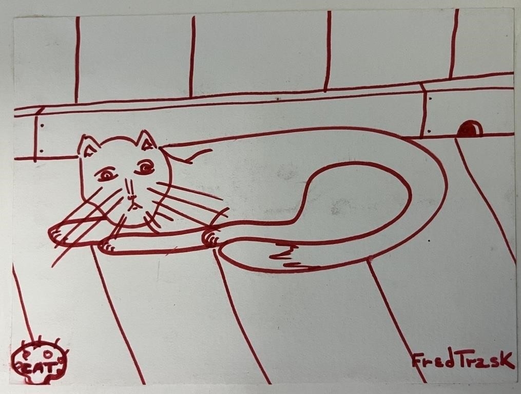 Fred Trask | STUDY OF A CAT | MutualArt