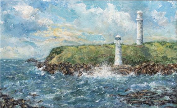 Marlene Roy | Seascape with Lighthouse (2000) | MutualArt