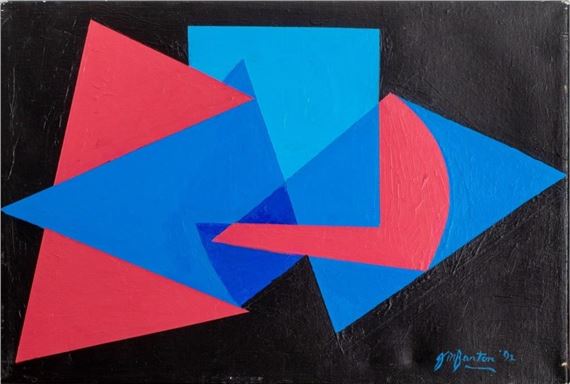 John Murray Barton | John Murray Barton Abstraction Oil on Canvas (1992 ...
