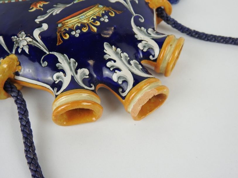 Émile Balon | Flat-bellied earthenware flask | MutualArt