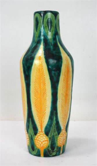 Émile Balon | Small green art deco vase (1921) | MutualArt