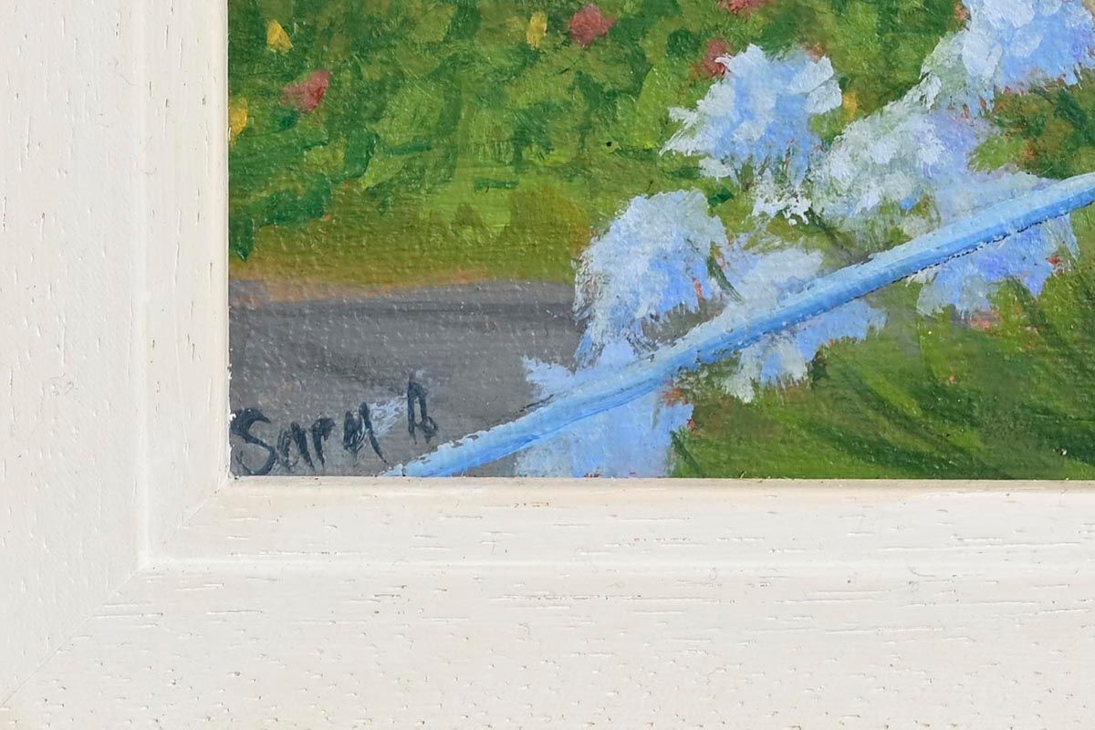 Sara Hodson | Baltimore Castle and Agapanthus (2021) | MutualArt
