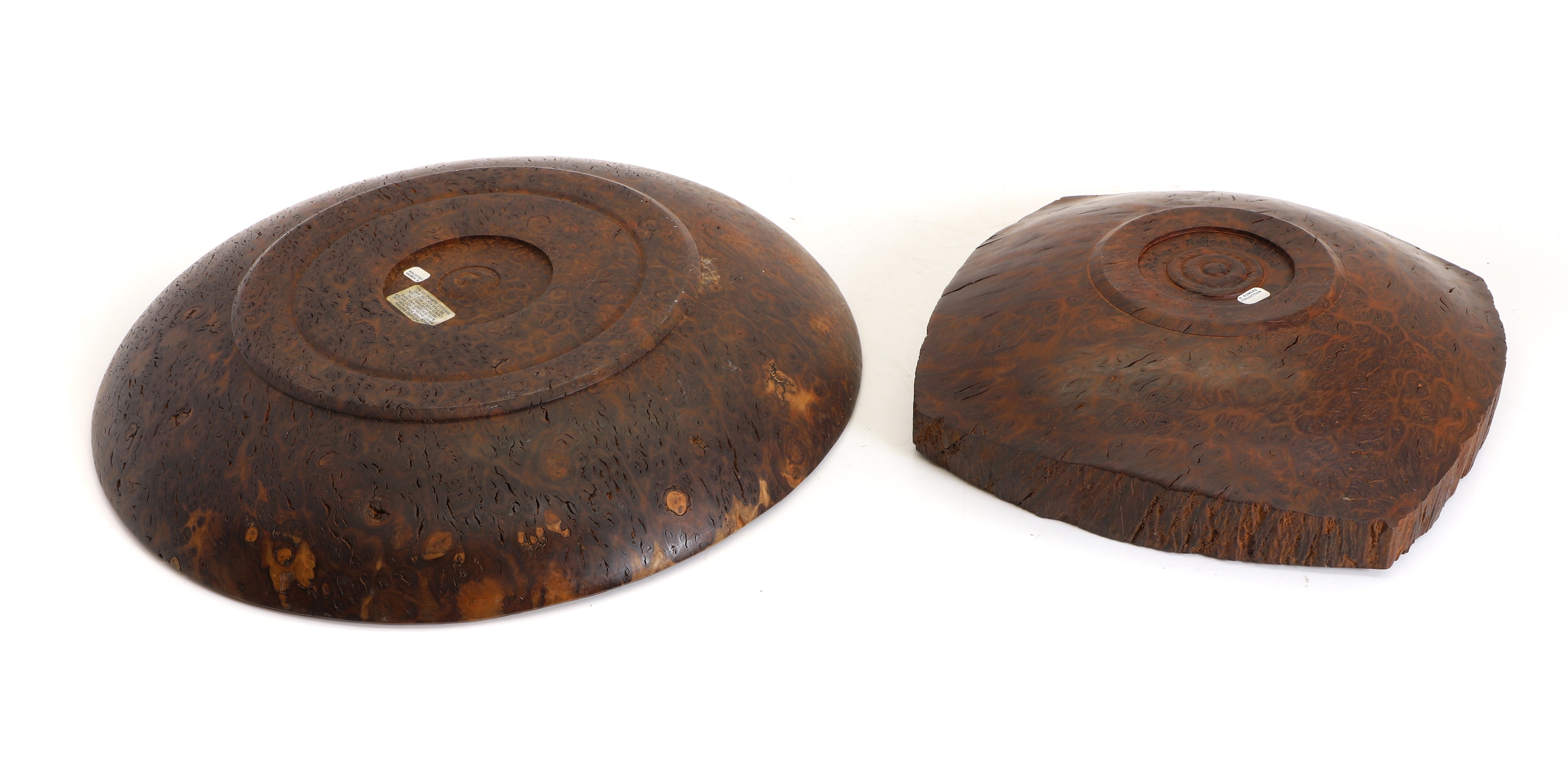 Richard Raffan | a circular jarrah burl wood bowl (1985) | MutualArt