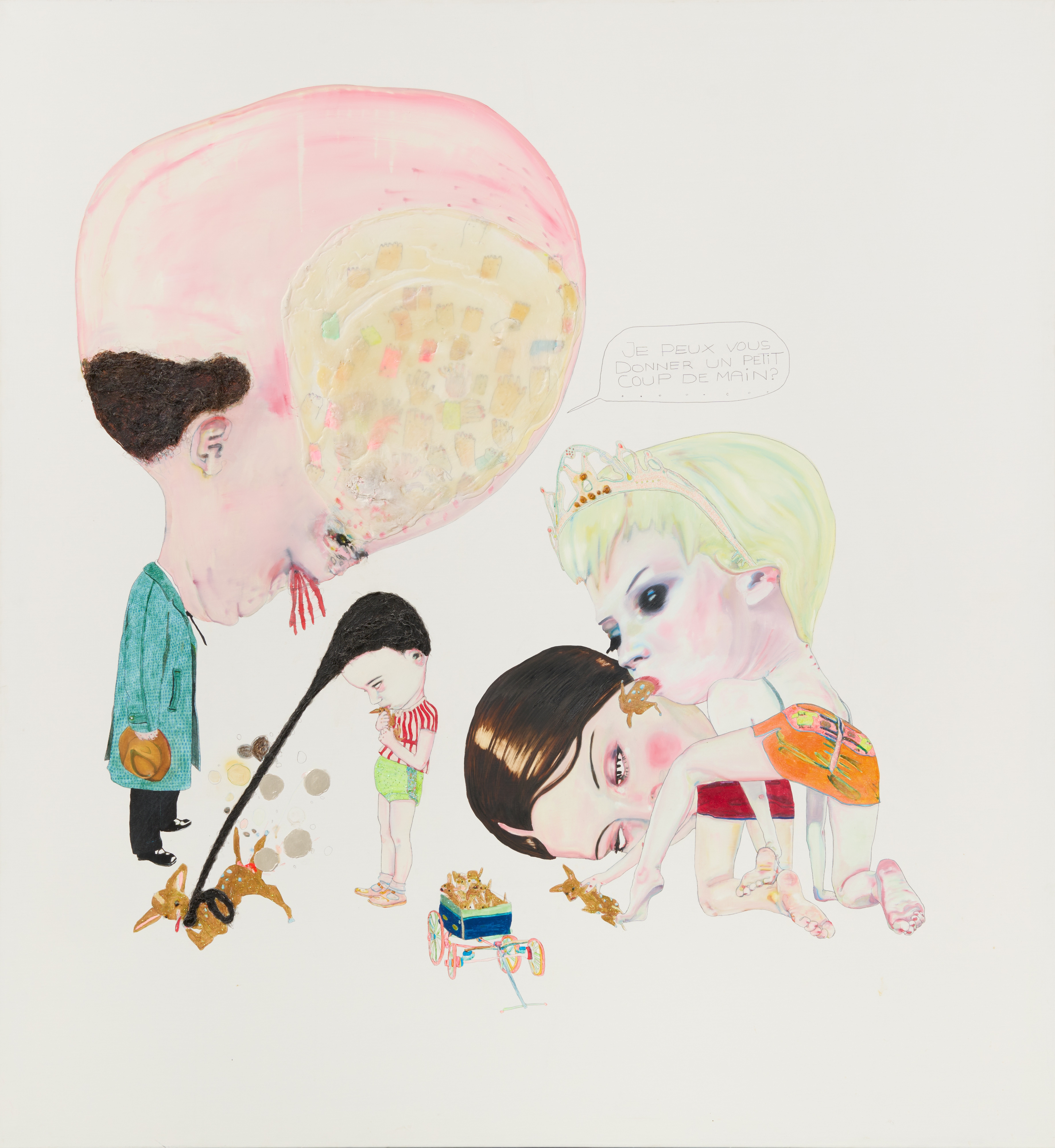 Léopold Rabus | Scène acec biches (2004) | MutualArt