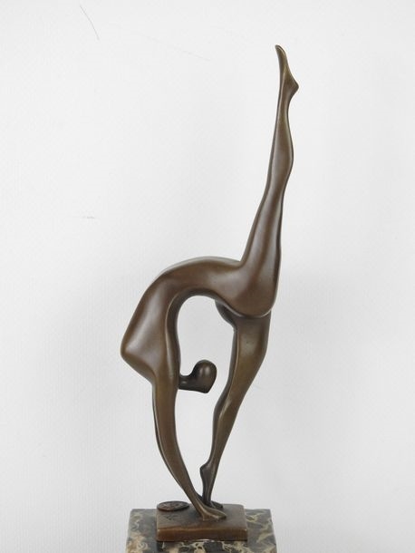 Milo Martin | Stylized gymnast on one leg | MutualArt