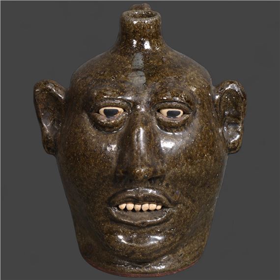 Larnier Meaders | a grotesque face jug | MutualArt