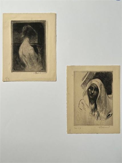 Albert Besnard | Femme au voile blanc (1888) | MutualArt