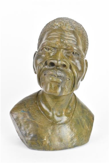 Nicholas Tandi | A Shona carved stone bust | MutualArt