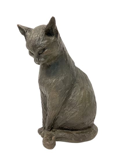 Rosalie Johnson | bronzed model of a cat | MutualArt