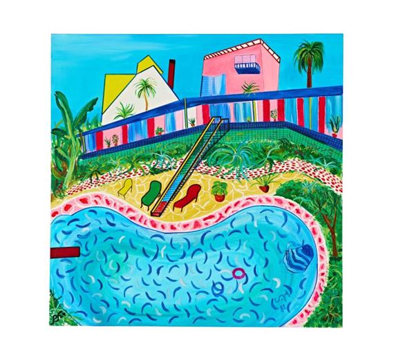 Paul Osborne Jones | DAVID HOCKNEY'S POOL | MutualArt