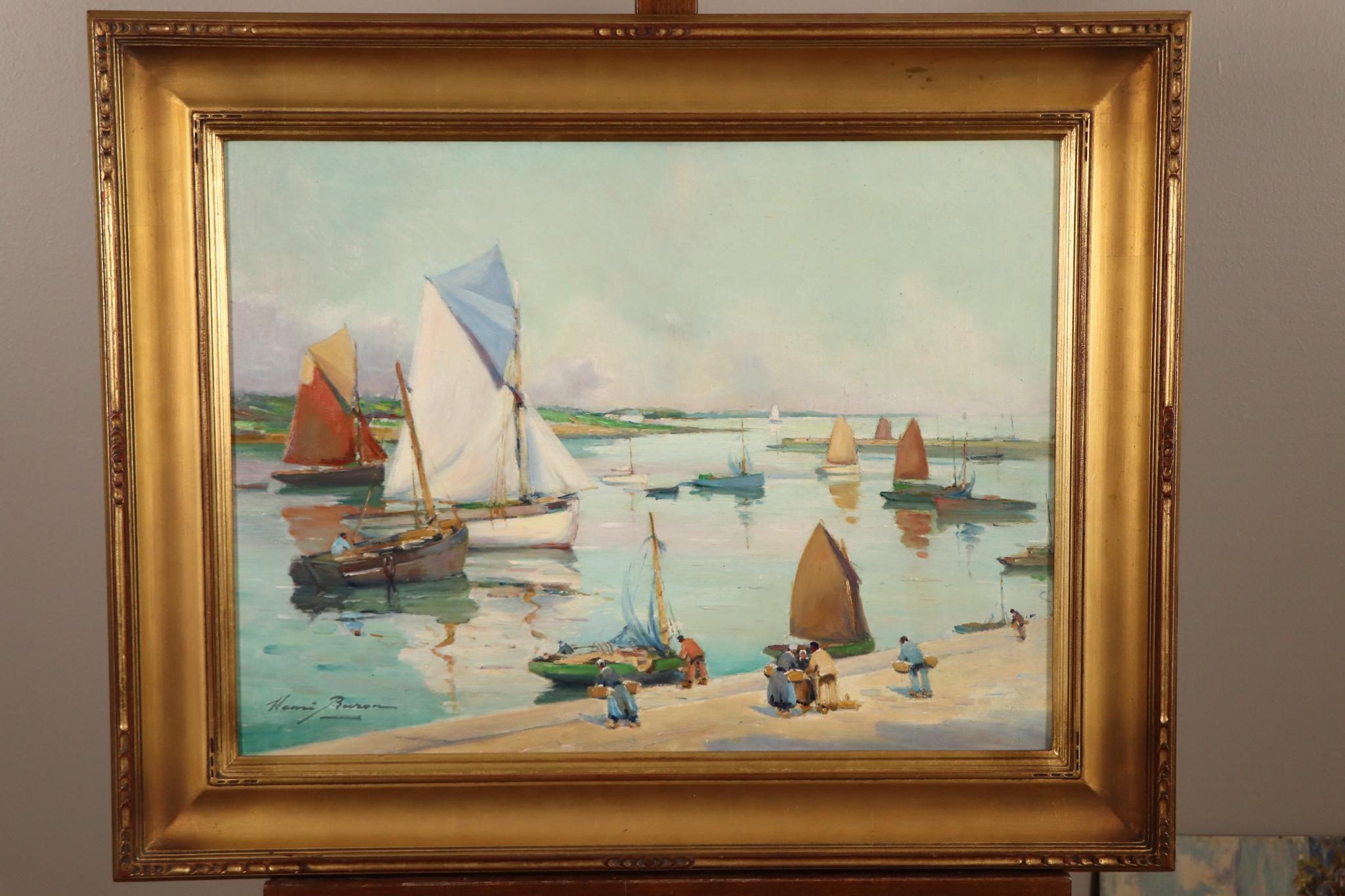 Henri Lucien-Joseph Buron | Port animé | MutualArt