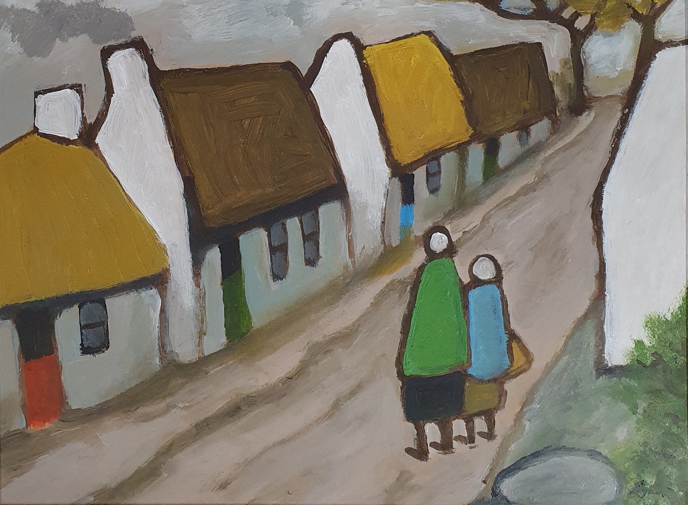James Ryan | Village Stroll | MutualArt