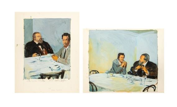 Michael Paraskevas | Orson Welles and Henry Jaglom (1986) | MutualArt
