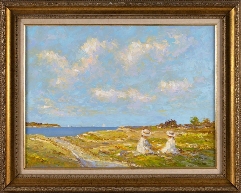 Vern Broe | Two young girls in the dune grass (1930 - 2011) | MutualArt