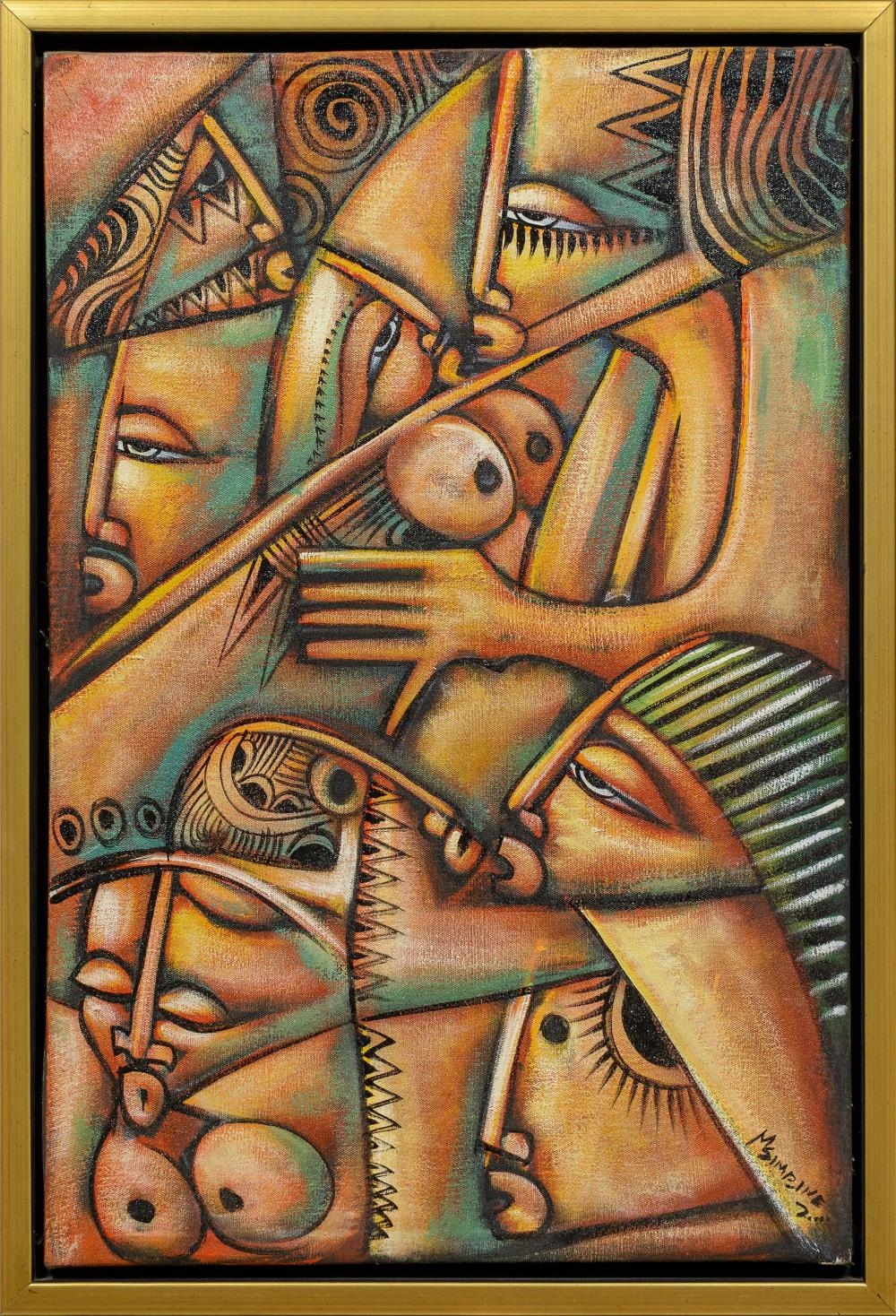 Msimbine | Abstract Figures and Faces (2000) | MutualArt