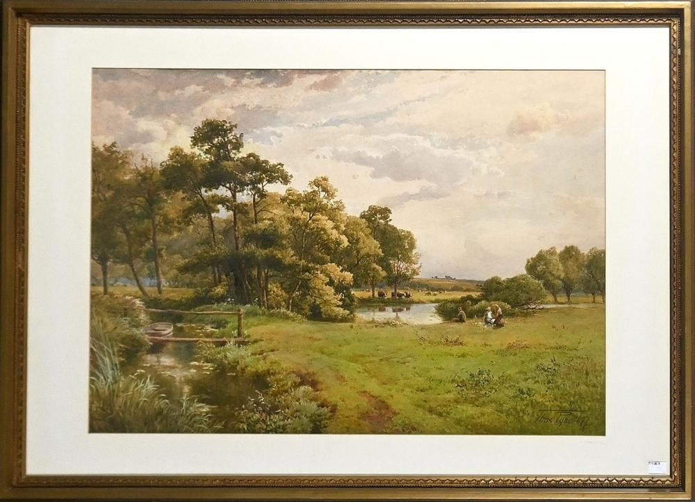 Thomas Pyne | FROLICKING BY THE LAKE (1879) | MutualArt