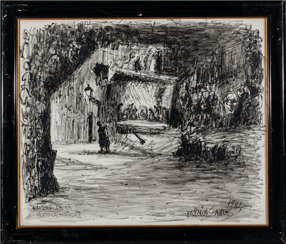 Fermin Santos | Christmas in the Ventilla (1985) | MutualArt