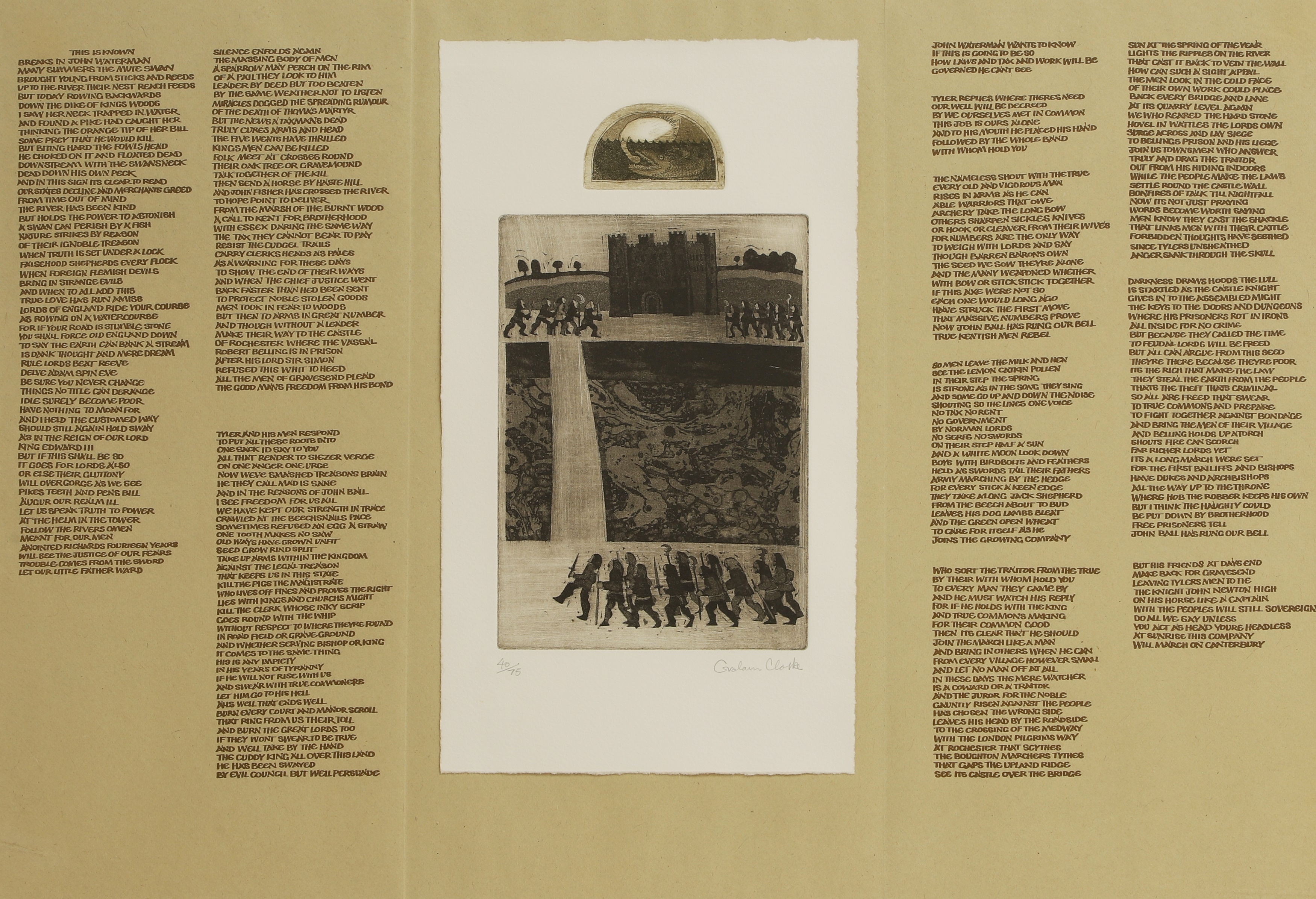 Graham Clarke | Vision of Wat Tyler (1972) | MutualArt