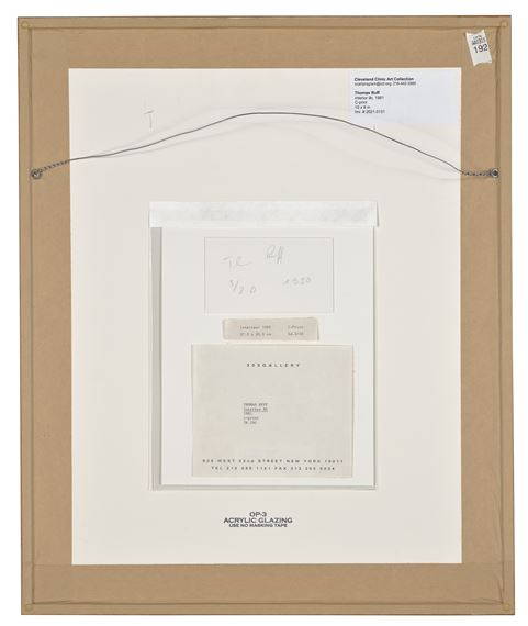 Thomas Ruff | Interior 9c (1981) | MutualArt