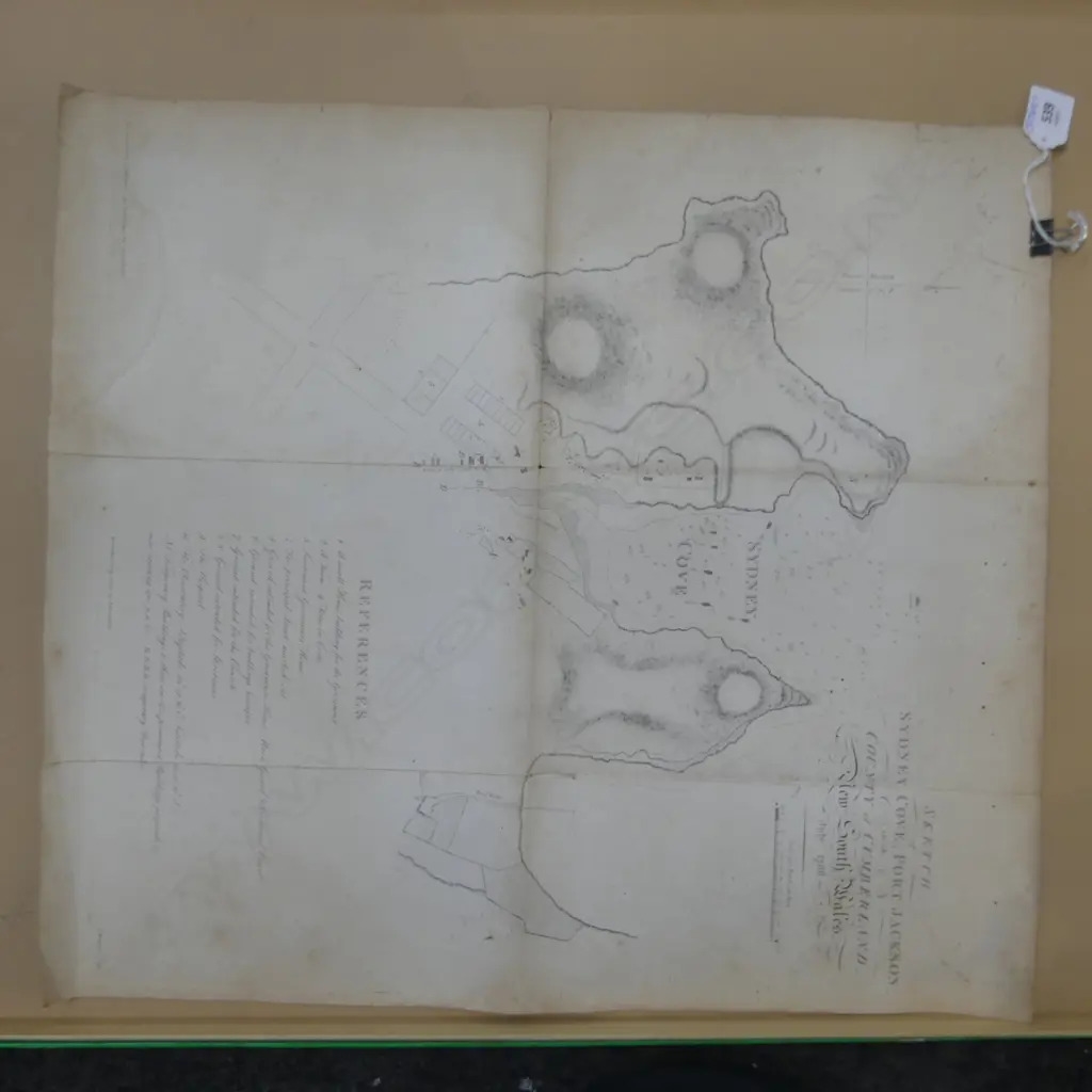 Port Jackson | SKETCH OF SYDNEY COVE (1788) | MutualArt