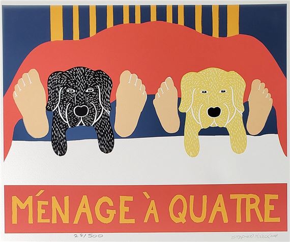 Stephen Huneck | Ménage À Quatre (2008) | MutualArt