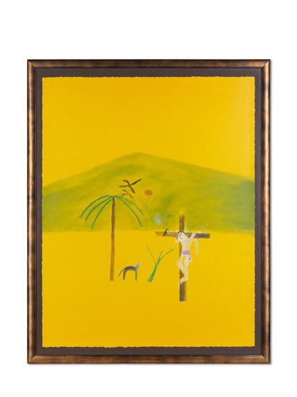 Craigie Aitchison | Indian Crucifixion (2003) | MutualArt