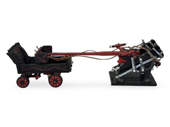 Thomas Rector | TOM RECTOR - HORSE DRAWN WAGON (1980s) | MutualArt
