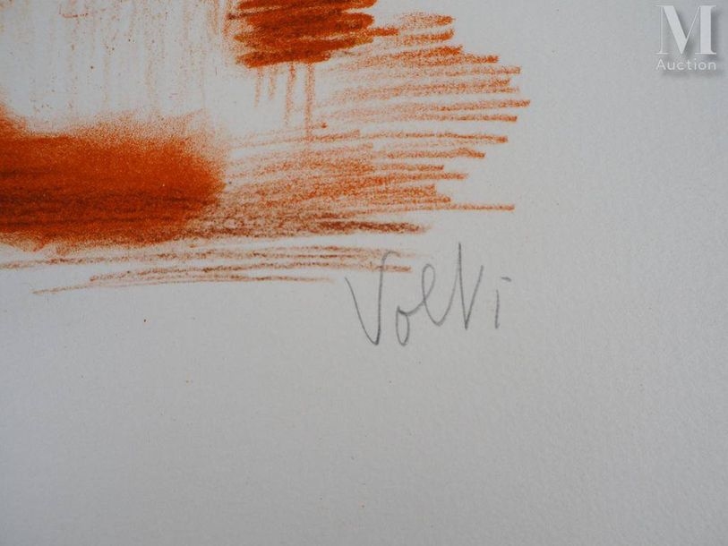 Antoniucci Volti | Nu assis de profil Original lithograph Signed in ...