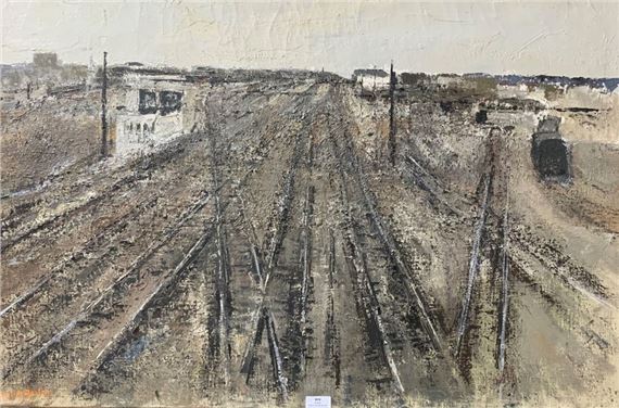 Henri André Martin | La gare (1962) | MutualArt