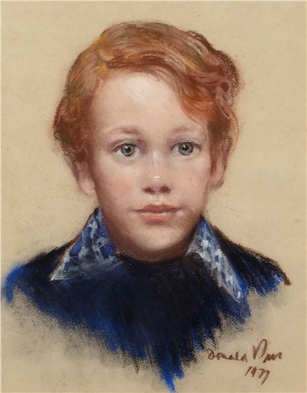 Donald Pass | Portrait of a young boy (1977) | MutualArt