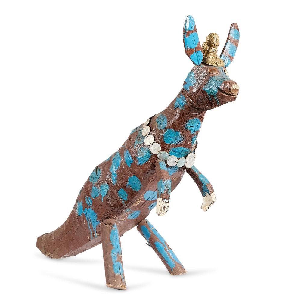 Homer Green | Homer Green Kangaroo Folk Art Sculpture | MutualArt