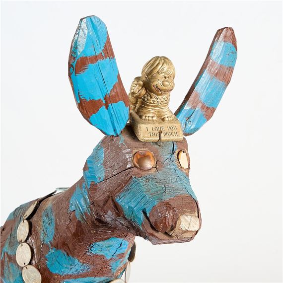 Homer Green | Homer Green Kangaroo Folk Art Sculpture | MutualArt