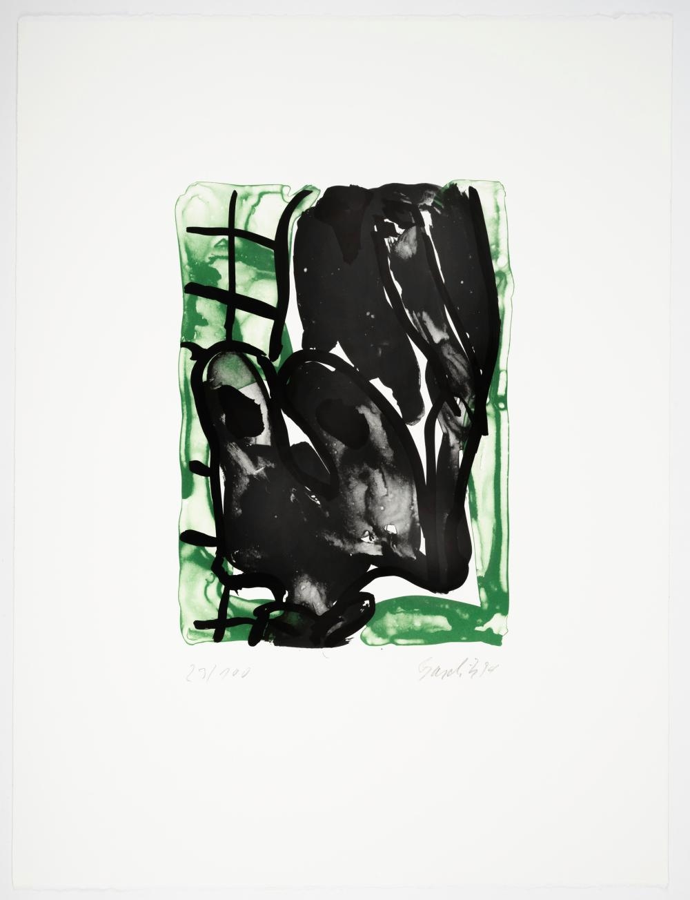 Georg Baselitz | Female nude (1994) | MutualArt