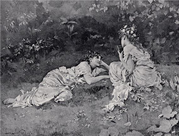 Alexandre Louis Leloir | A Pastoral Idyl (1890) | MutualArt