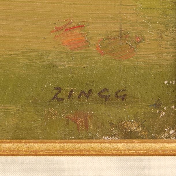 Jules Émile Zingg | Breton peasant with scythe | MutualArt