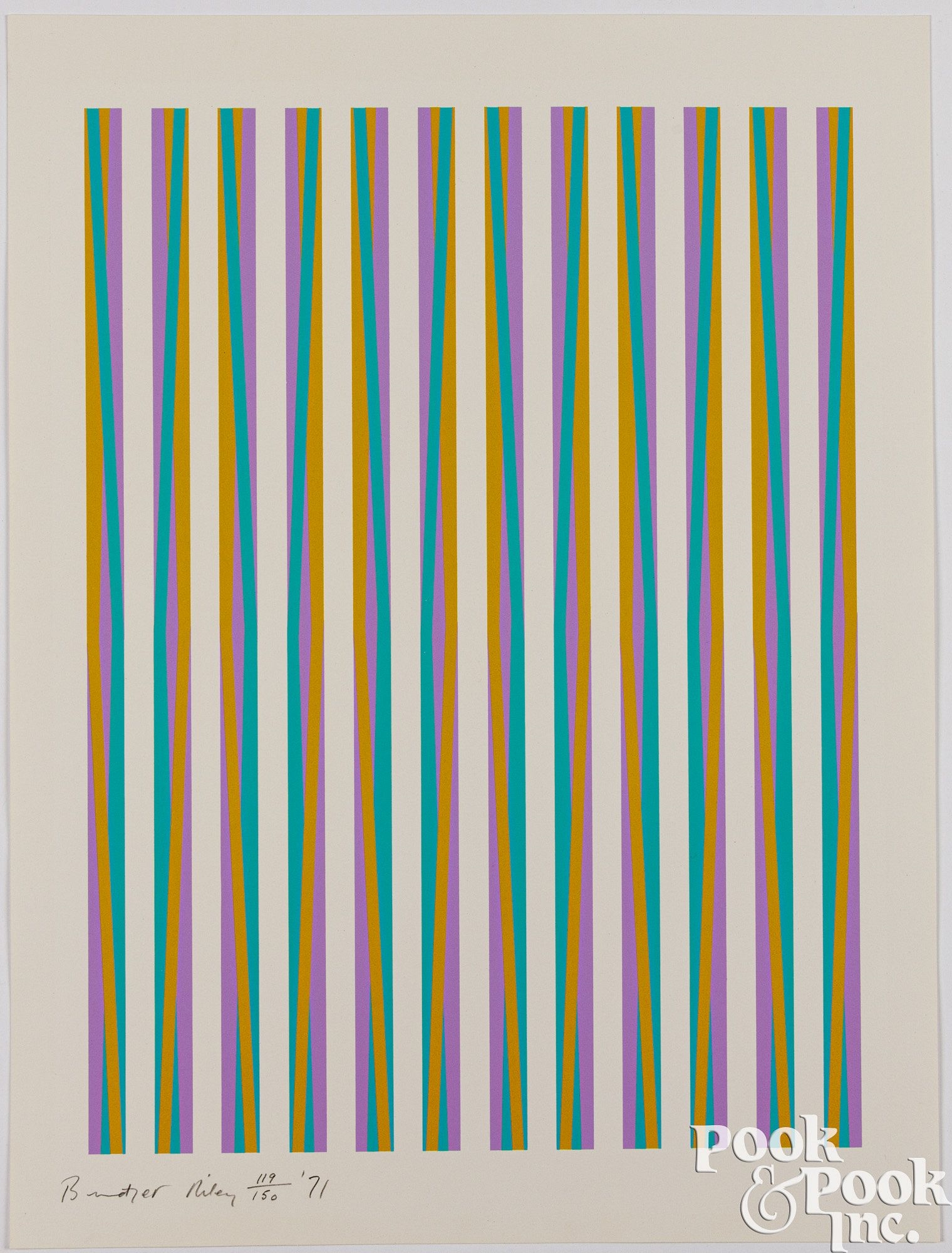 Bridget Riley | Bridget Riley serigraph Print for Chicago 8 (1971 ...
