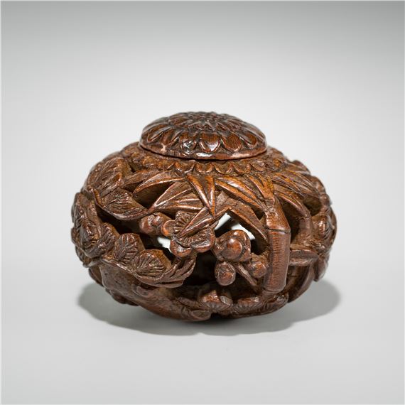 Japanese School, 19th Century | A WOOD RYUSA MANJU NETSUKE DEPICTING ...