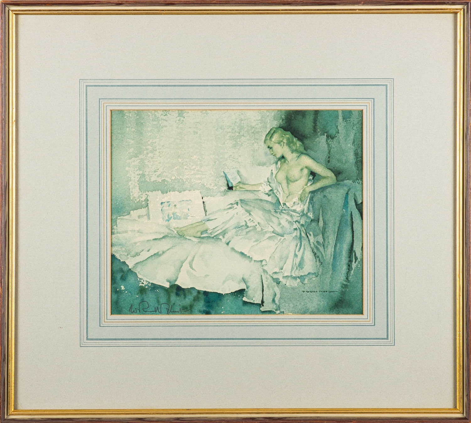 William Russell Flint | Reclining Nude | MutualArt