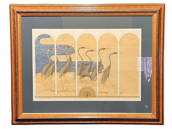 John Paul Morgan | JOHN P MORGAN CRANES SERIGRAPH SIGNED | MutualArt