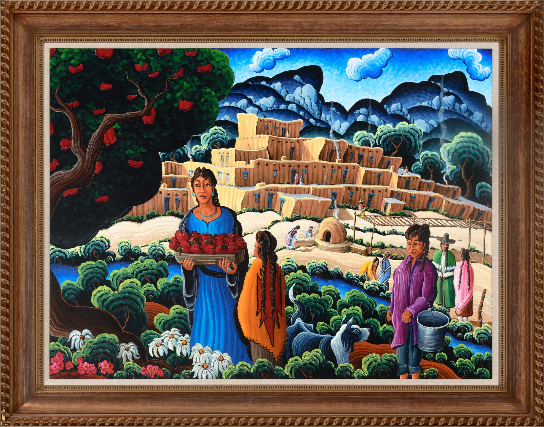 Kim Wiggins | The Gatherers at Taos Pueblo (2003 (2003) | MutualArt