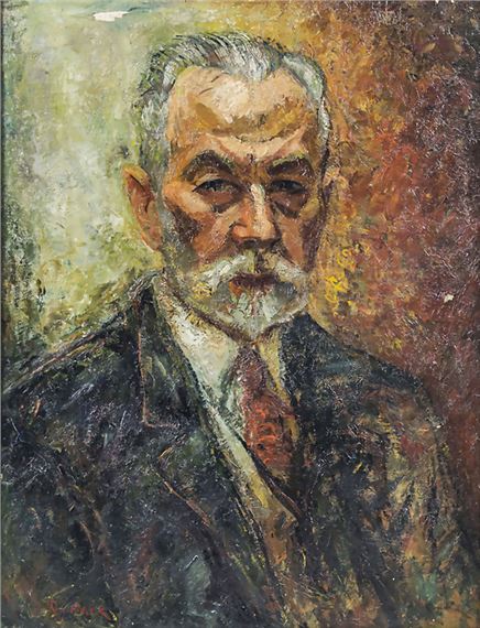 Issachar Ryback | Herrenporträt / A portrait of a gentleman (1925 ...
