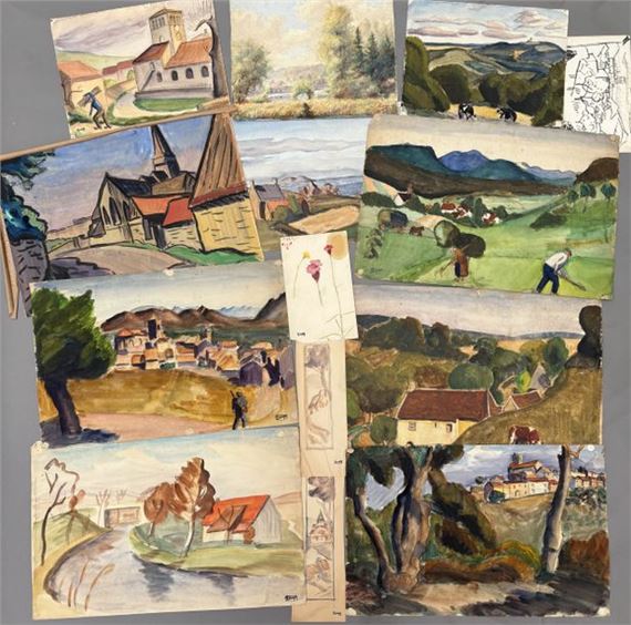 Jules Émile Zingg | Landscapes and village views | MutualArt