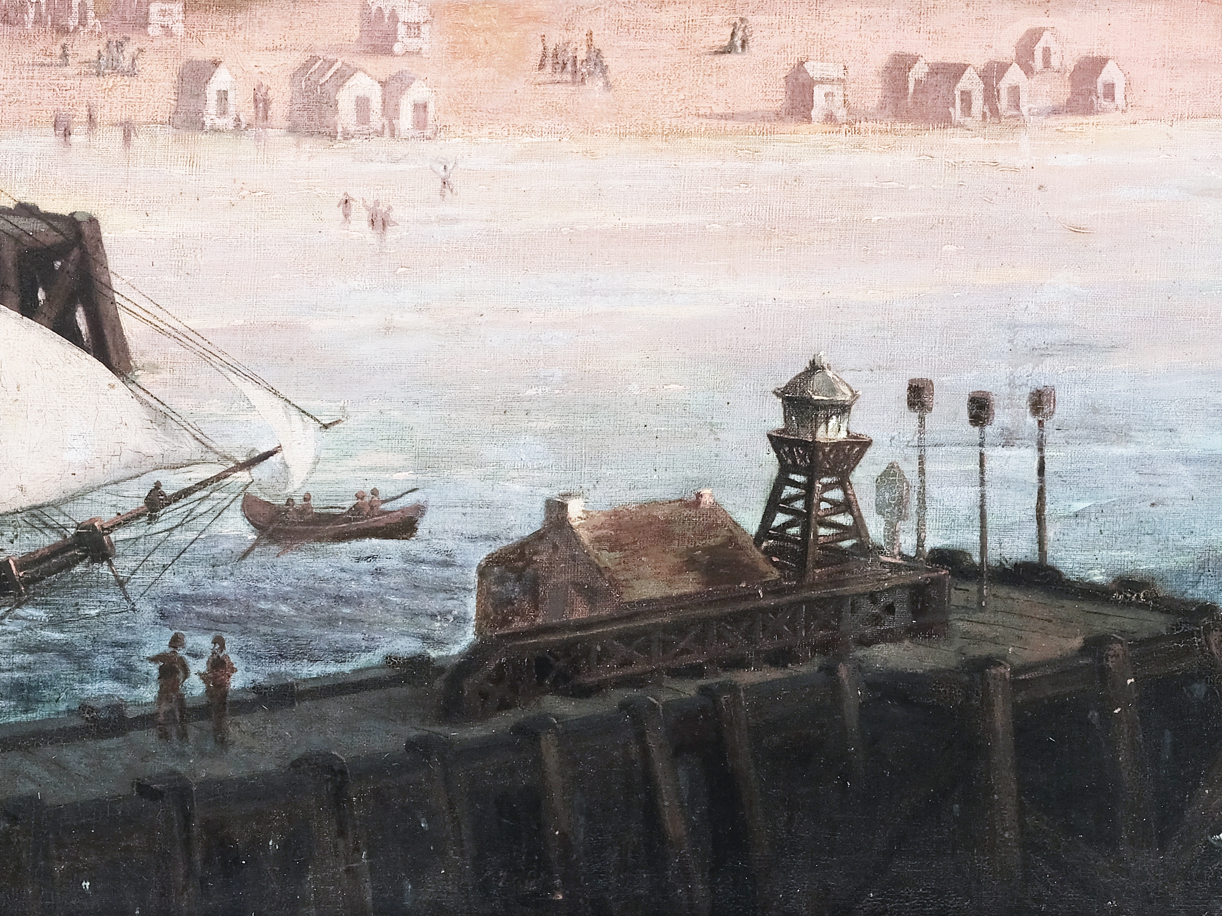 Joseph Carl Berthold Püttner | View over the harbor (1821 - 1881 ...