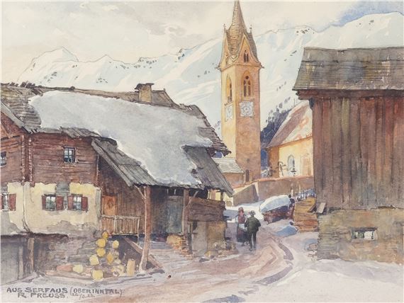 Rudolf Preuss | Watercolor on paper | MutualArt