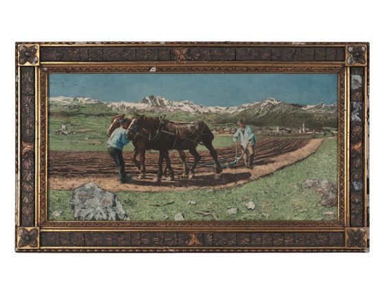 Giovanni Segantini | Farmer with plow | MutualArt