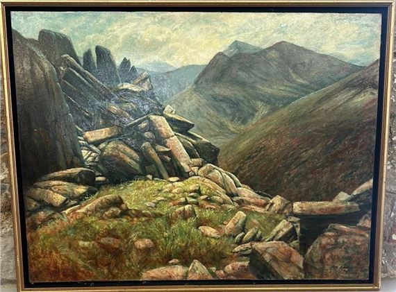 Victor Bramley | Snowdon Massif from Glyder Fach | MutualArt