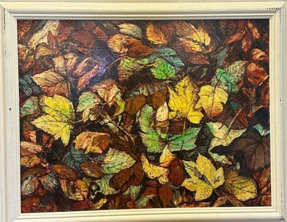 Victor Bramley | Wet Autumn Leaves | MutualArt