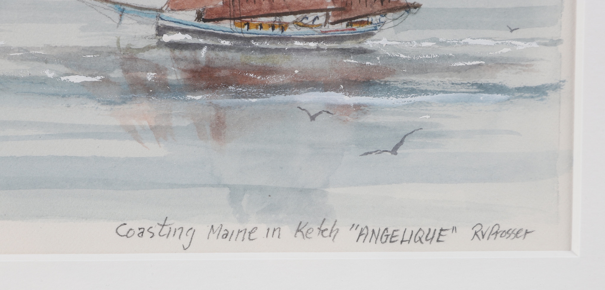 Ray Prosser | Coasting Maine in Ketch Angelique | MutualArt