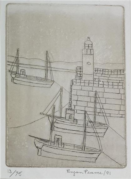 Bryan Pearce | Fishing Boats, St Ives 1991 (1991) | MutualArt